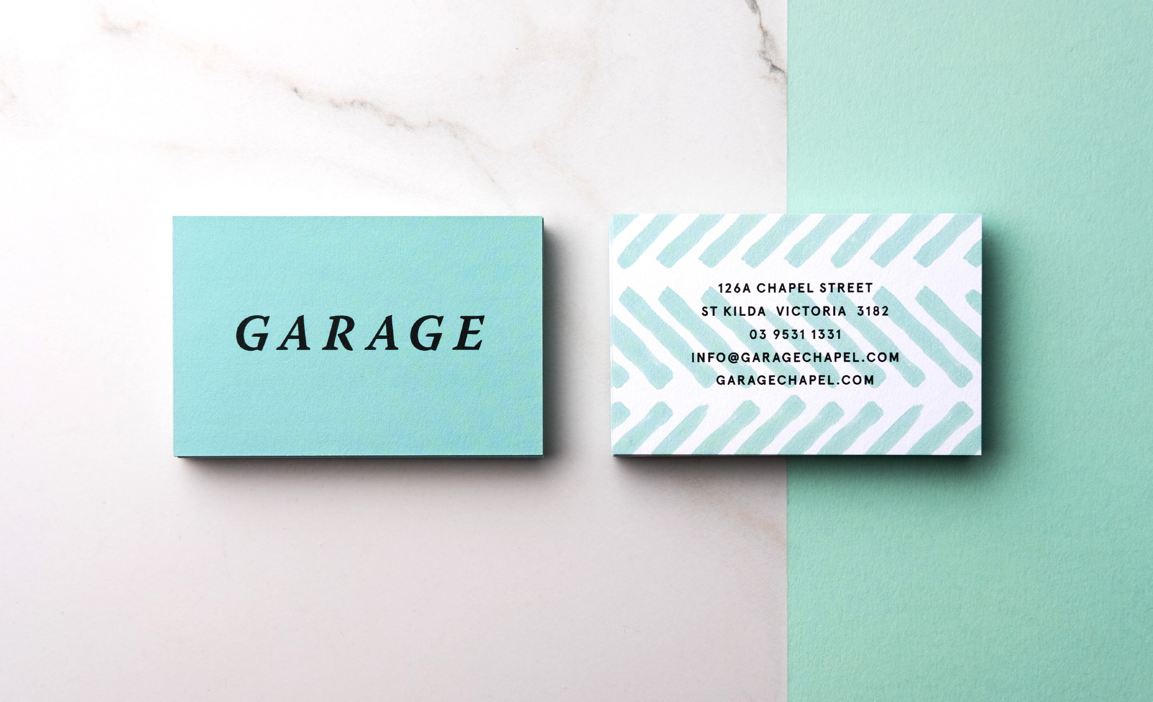 Modern Car Garage Business Cards